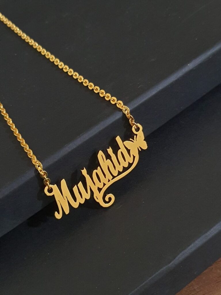 Stylish Name Chain With Butterfly Charm | Inspiring Indians - Inspiring ...